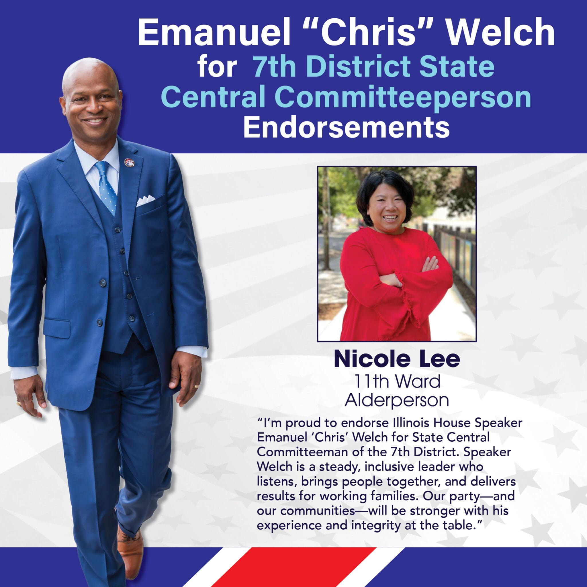 Alderman Nicole Lee Steps Up for Welch for 7th District State Central ...